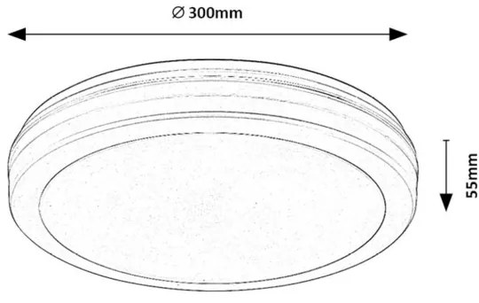 Rabalux 77036 - LED Koupelnové stropní svítidlo INDRE LED/28W/230V IP54 bílá