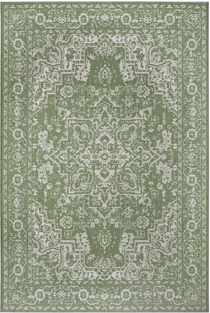 Hanse Home Collection koberce Kusový orientální koberec Flatweave 104810 Green/Cream Rozměr: 80x150