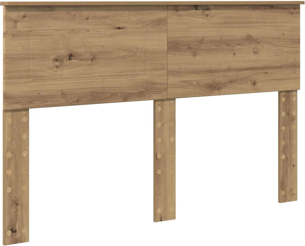 Rám postele s čelo Umělecký dub 150 x 200 cm Kompozitní dřevo 3407867