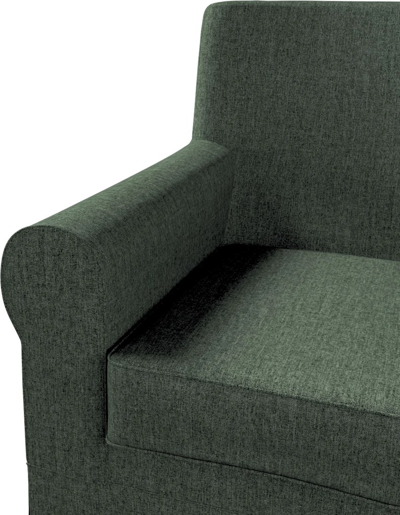 Potah na křeslo IKEA Ektorp Jennylund barva zelená látka pletený vzor