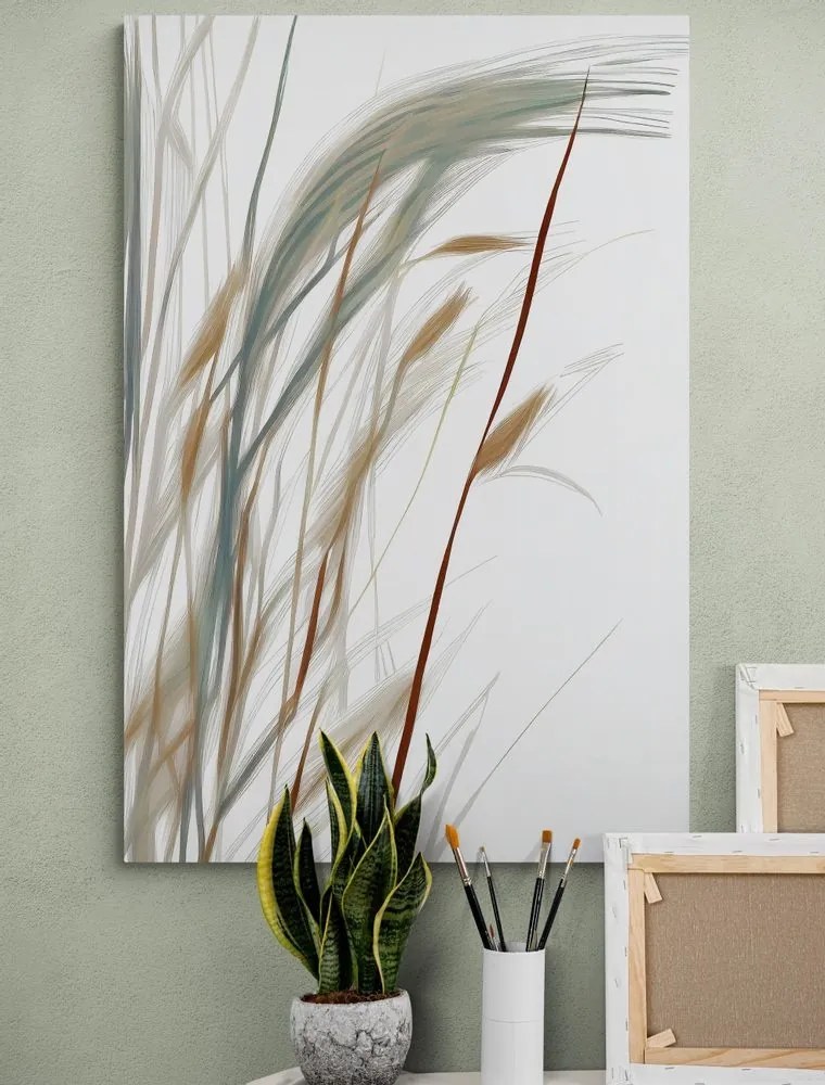 Obraz minimalistická stébla trávy - 60x90
