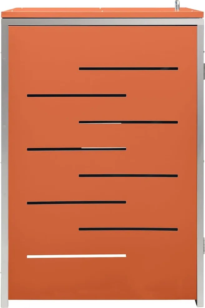 Přístřešek na popelnici 69 x 77,5 x 115 cm nerezová ocel 149562