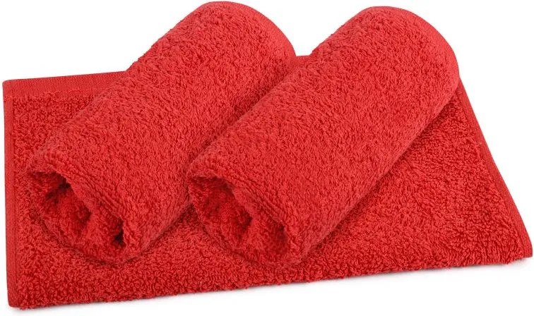 Bellatex Froté ručník - sada 3ks Červená 30x50 cm