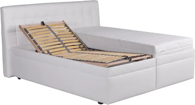 BLANÁŘ Čalouněná postel Monaco, s úložným prostorem, 180x200, hnědá