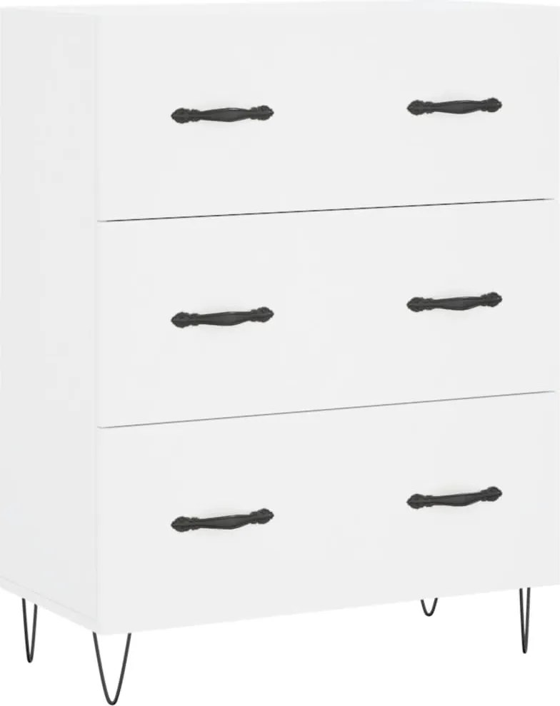 Skříň highboard bílá 69,5 x 34 x 180 cm kompozitní dřevo 3199777