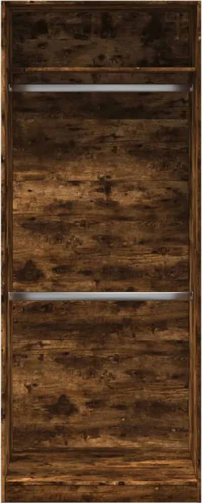 Šatní skříň kouřový dub 80 x 50 x 200 cm kompozitní dřevo 3307796