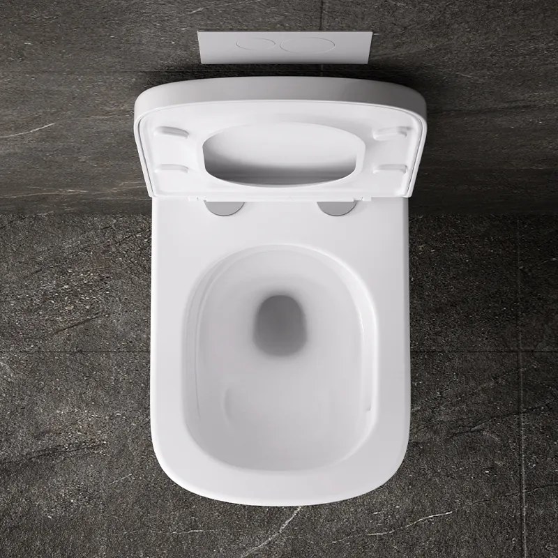 BPS-koupelny Závěsná WC mísa se SoftClose sedátkem HYD-5362, bílá