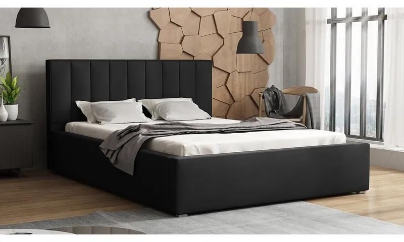 Čalouněná postel s rolovatelným roštem Sonden, Rozměr postele: 160x200, Potah: Victoria 14 853