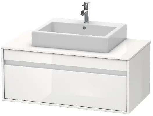 Duravit Ketho - Umyvadlová skříňka 43x100x55 cm, 1 zásuvka, lesklá bílá KT669502222