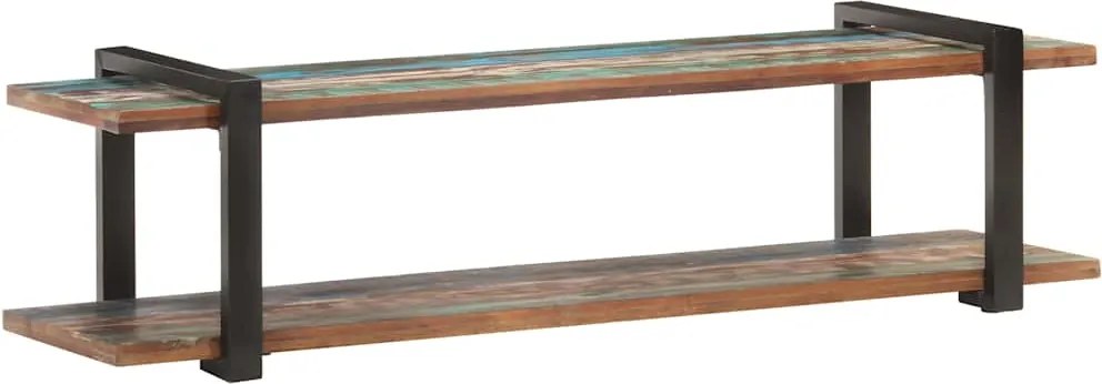 TV stolek 160 x 40 x 40 cm masivní recyklované dřevo 320498