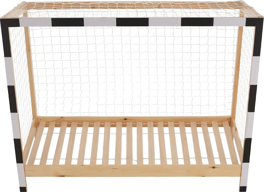 Montessori postel, přírodní/bílá/černá, 90x200, FUTAL
