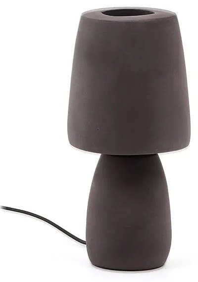 Tmavě hnědá stolní lampa (výška 30 cm) Tandy – Kave Home