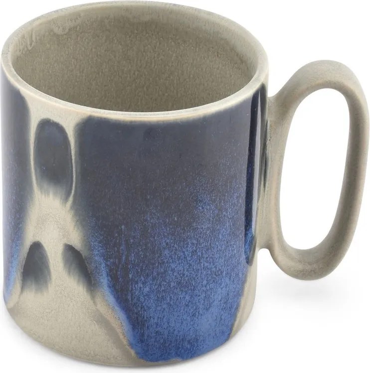 Modrý/šedý kameninový hrnek 390 ml Paint – Salt&Pepper