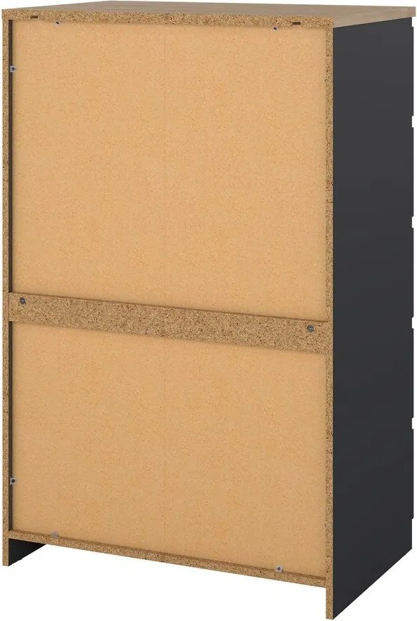 Tmavě šedá komoda 77x121x50 cm Naia – Tvilum