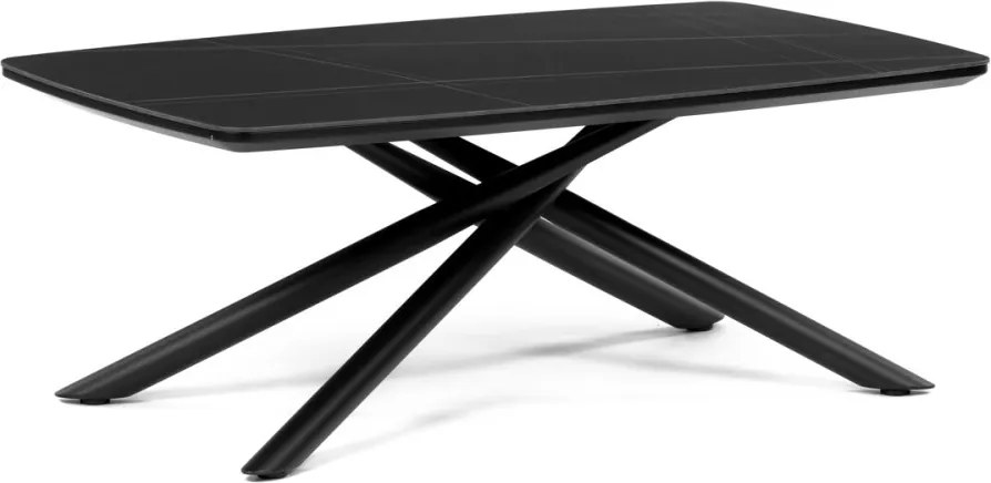Konferenční stolek AHG-X7227 BK, slinutá keramika, mramor (120 x 70) cm