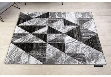koberec ALTER Nano trojúhelníky šedá velikost 160x220 cm | krásné koberce cz