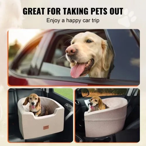 Autosedačka Dog Booster Autosedačka pro malé a střední psy do 24,9 kg Hnědá