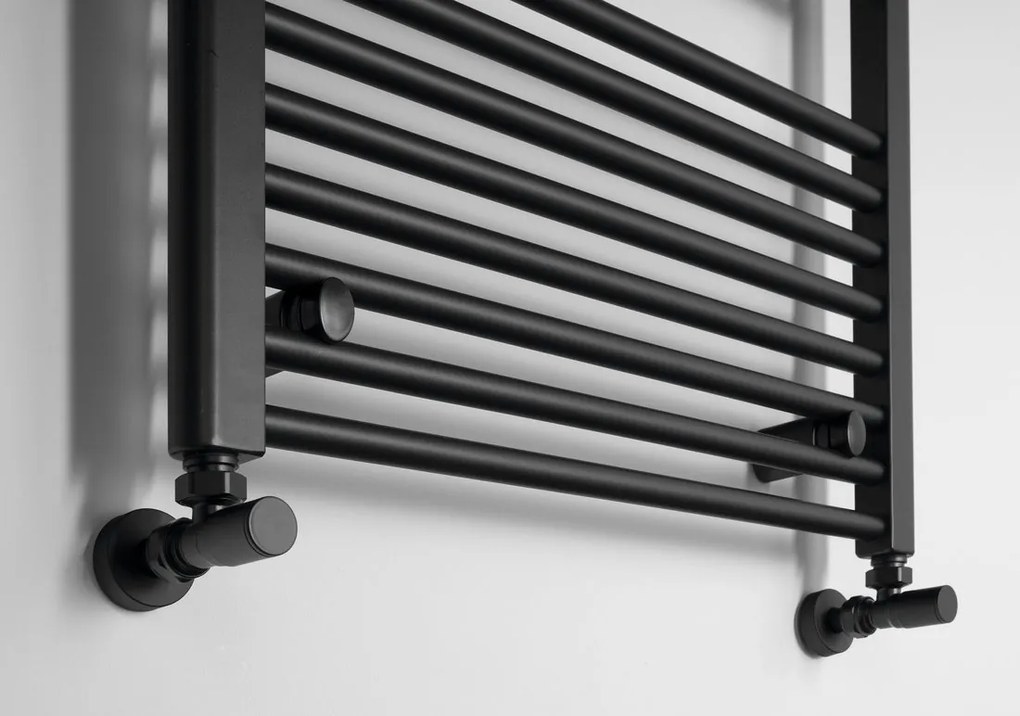 Aqualine Direct otopné těleso rovné boční připojení 600 x 960 mm černá mat ILR96B