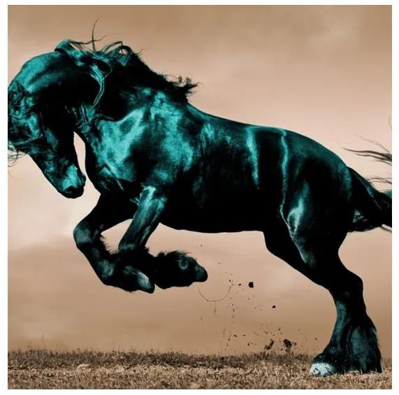 Obraz modrého koně  (50x50 cm), 40 dalších rozměrů