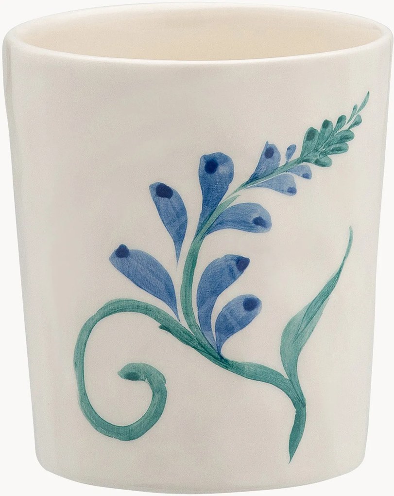 Ručně malovaný hrnek Indigo Flora