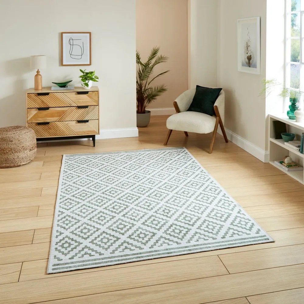 Zelený pratelný koberec 61x120 cm Coral Green – Think Rugs
