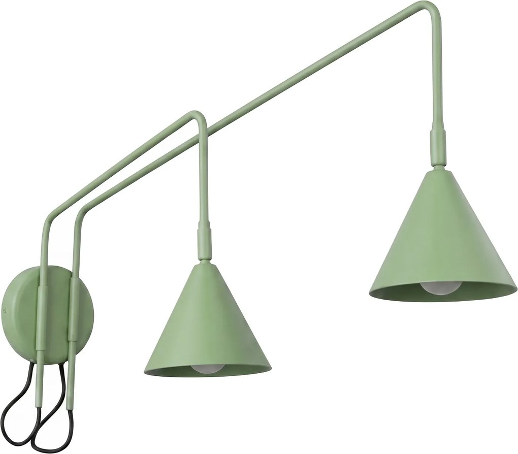 Sollux Lighting Nástěnné svítidlo NOX 2 šalvějové s vypínačem