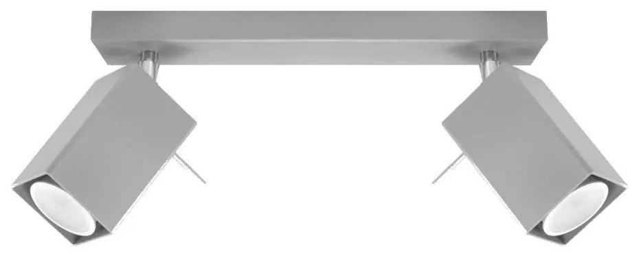 Sollux SL.0456 - Bodové svítidlo MERIDA 2xGU10/40W/230V šedá