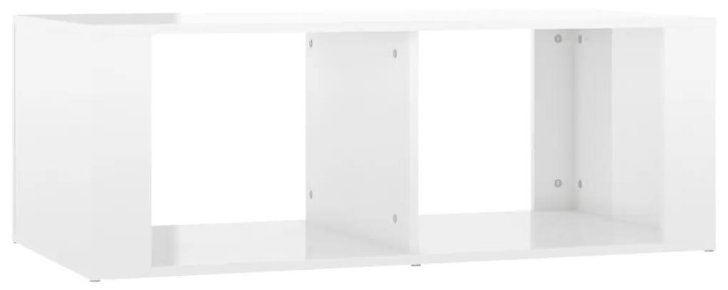 816522 vidaXL Konferenční stolek lesklý bílý 100x50x36 cm kompozitní dřevo