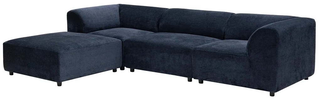 Hanah Home Rohová pohovka ALPHA modrá levá