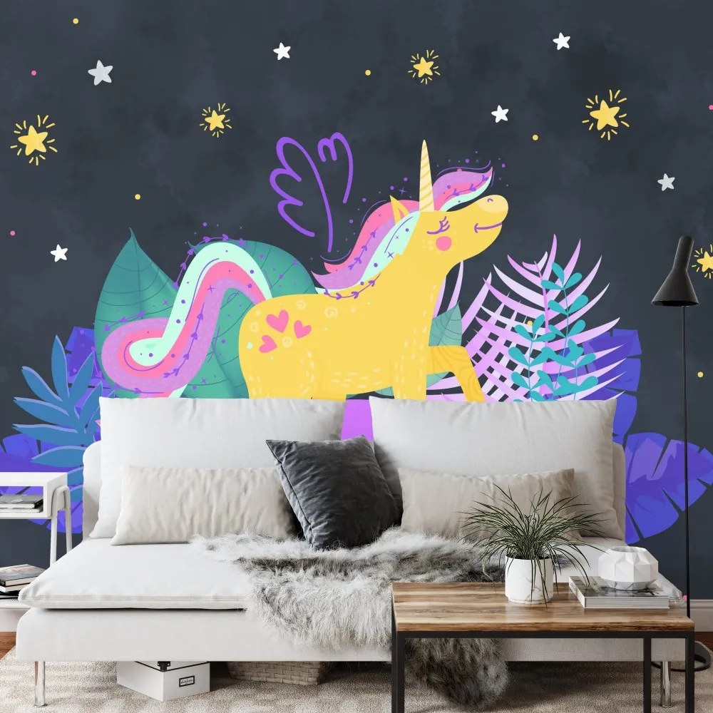 Fototapeta Ula La Unicornio Night Stars Hladký vinyl 254x184