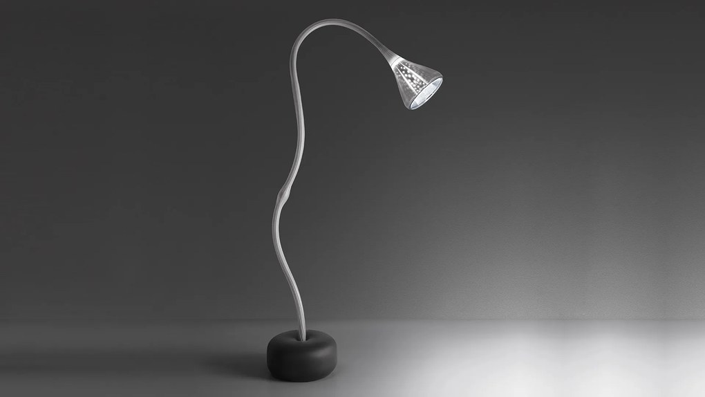 Artemide 0670W10A Pipe terra, flexibilní stojací lampa se stmívačem, 30W LED 2700K, max. výška 220cm