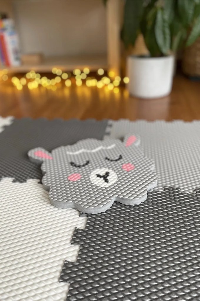 Pěnová podlaha puzzle 12 dílů BERÁNEK A LAMA