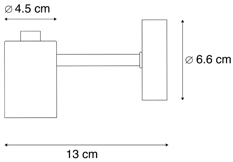 Chytrá nástěnná lampa Art Deco zlatá vč. žárovky G95 WiFi - Facil