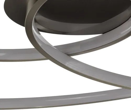 LED stropní svítidlo Lindby Joline průměr 60cm niklová barva 36W 3000K stmívatelné 9639127