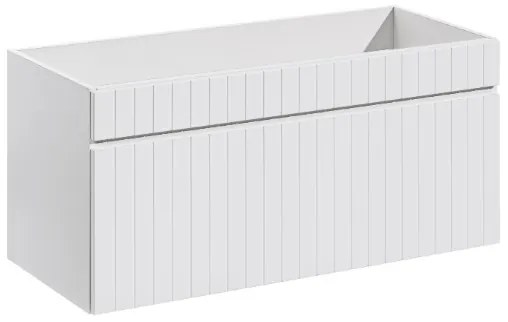 Koupelnová skříňka s umyvadlem a deskou ICONIC White DU100/1 | 100 cm