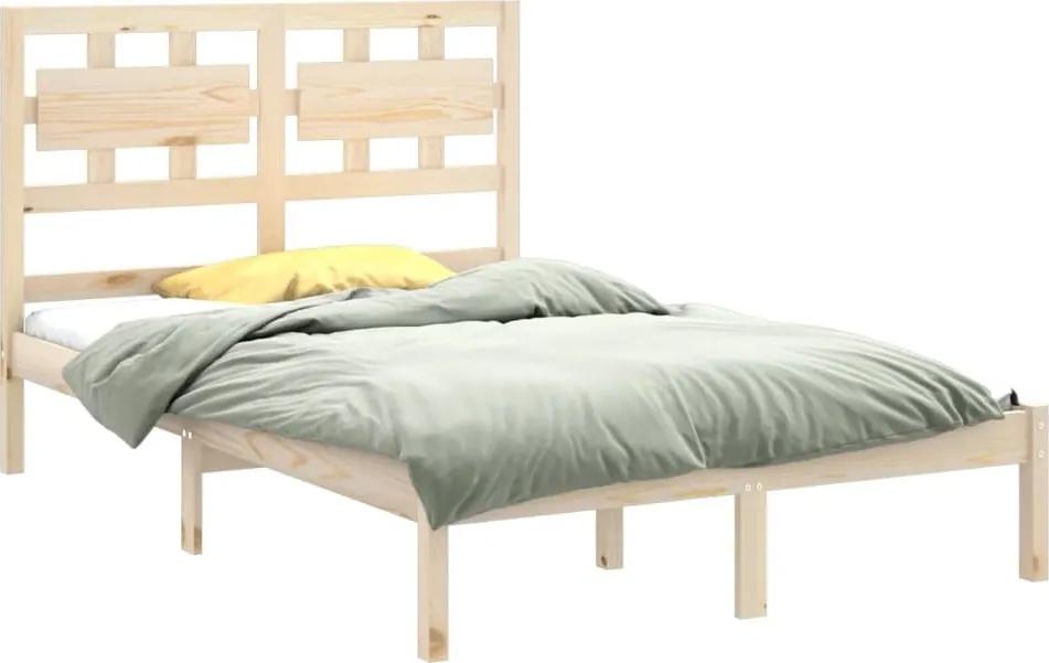 vidaXL Rám postele masivní dřevo 120 x 200 cm [3105660] Barva: Šedá