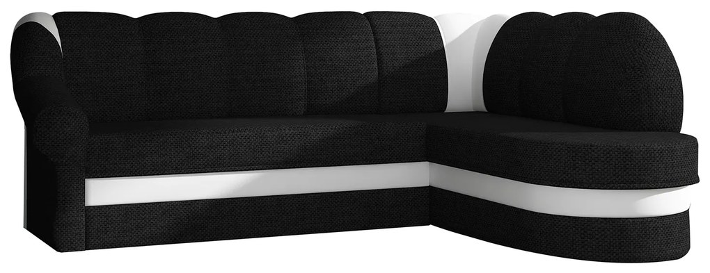 Eltap Rohová sedací souprava Benano Materiál a barva potahu: Soft 11, Soft 17 - černá, Orientace: pravá
