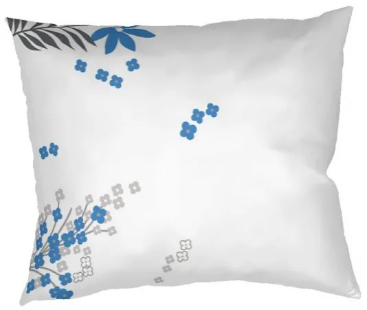 Dadka Povlak na polštář krep Agáta denim na bílém  70x90 cm