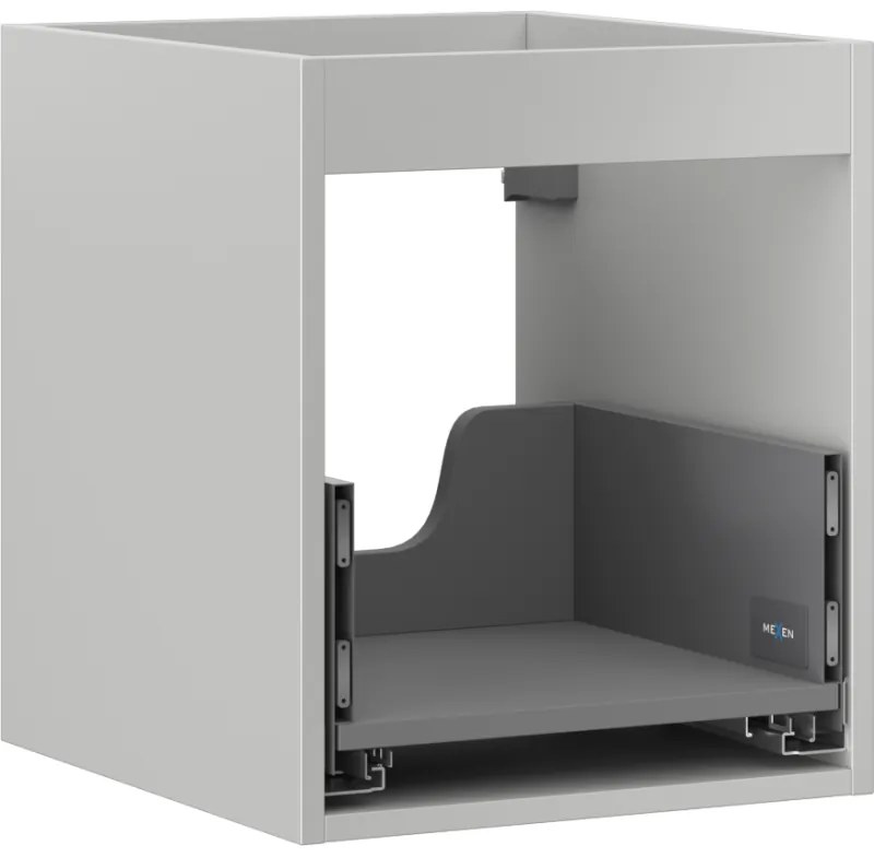 Mexen Box-A skříňka pod umyvadlo 40 cm, 1 zásuvka, šedý mat - 91AX0-0400-470-1-62
