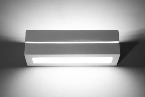 Nástěnné keramické svítidlo SOLLUX Vega line E27 1x60W bez zdroje SL.0231 bílá