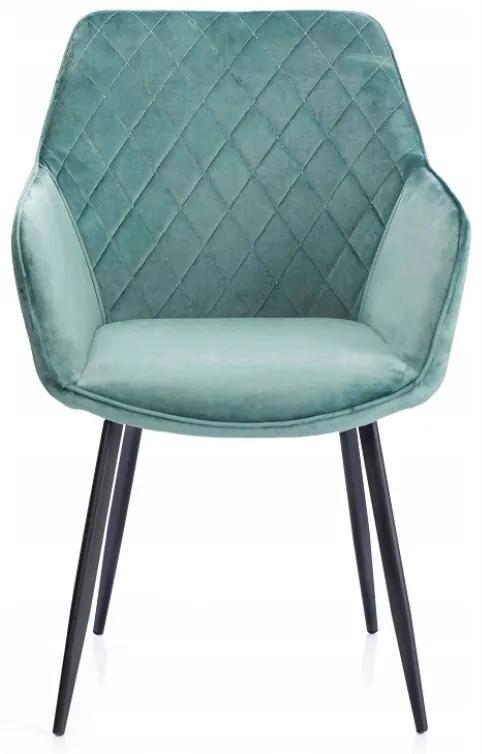 Prošívaná židle 60x43x89cm, různé barvy Barva: hořčicová