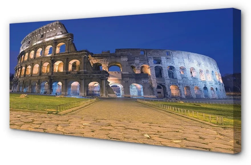 Obrazy na plátně Sunset Rome Colosseum 120x60 cm