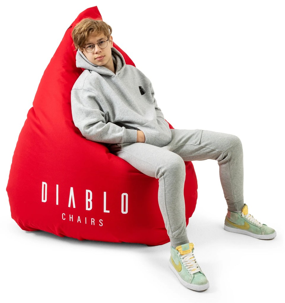 Sedací Vak Diablo Chairs XXL: Červený