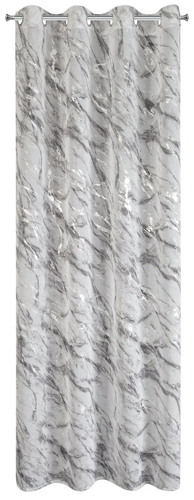 ZÁVĚS NA KROUŽCÍCH ALIVIA 140X270 CM VZOROVANÁ