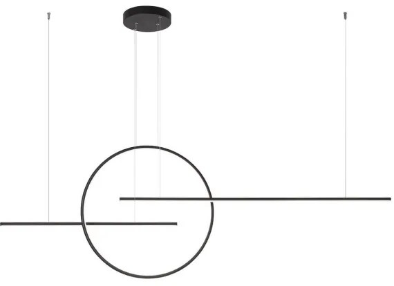 Redo 01-1737 - LED Stmívatelný lustr na lanku GIOTTO LED/56W/230V černá