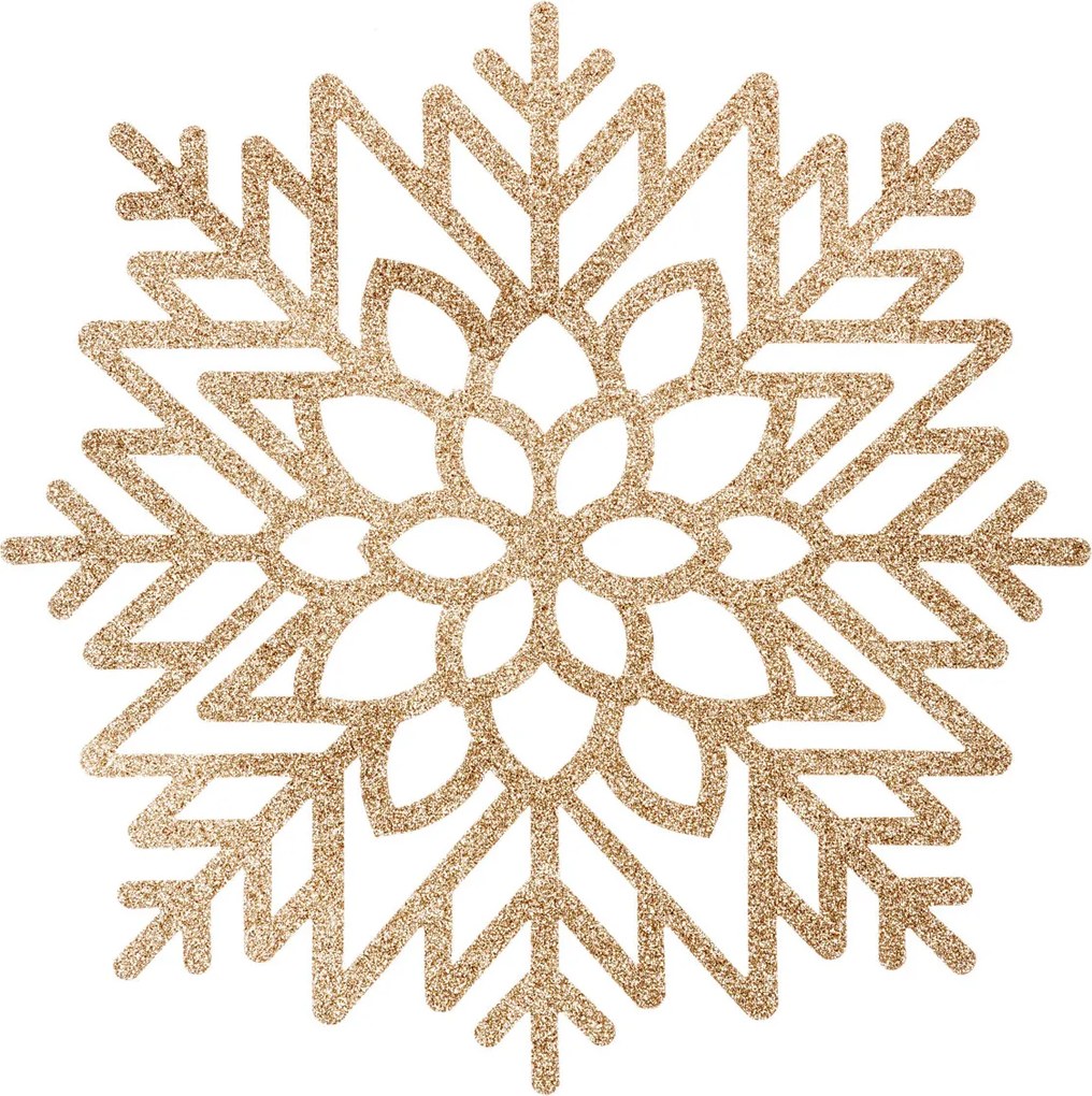 Podložka na stůl se třpytkami SNOWFLAKE, zlatá