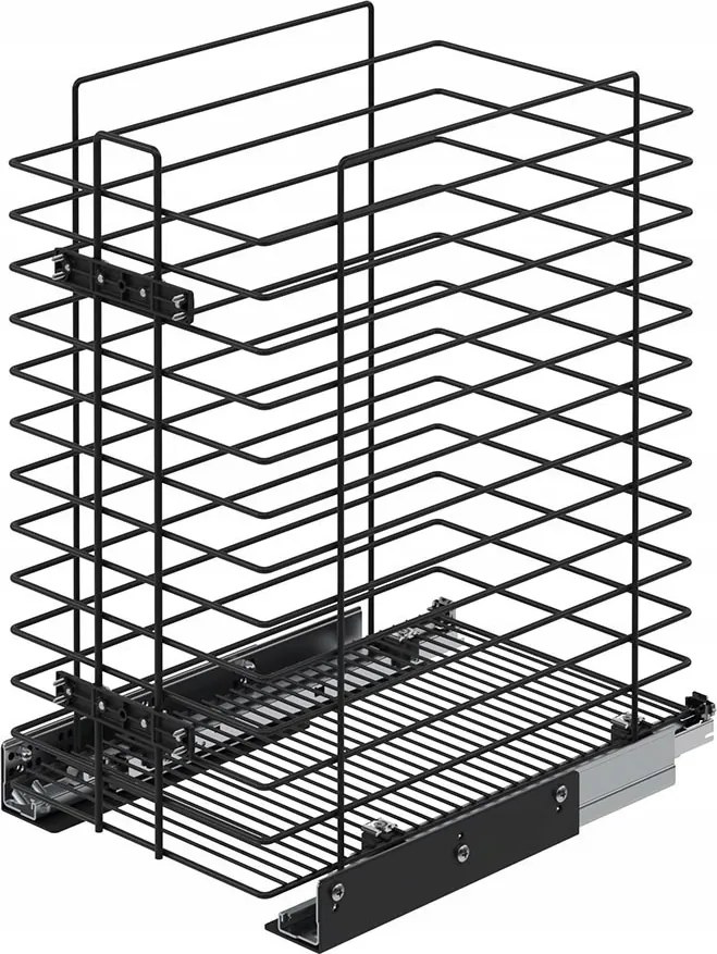 Výsuvný koš na prádlo 45 antracit tandemový Blum Starax S-8054-A