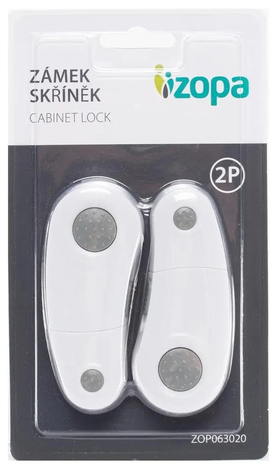 Zopa Zámek skříněk 2 ks white/grey