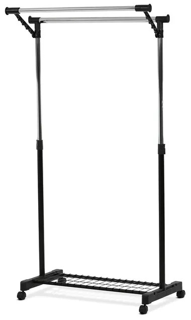 Autronic Stojan na šaty s výklopným ramenem 84511 BK Barva: Černá