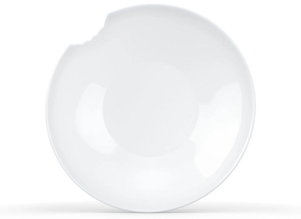 Porcelánové nakousnuté talíře hluboký 58products 18 cm | 2ks